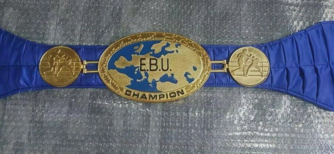 EBU World Boxing Championship Replica Belt: Adult Size, 4MM Plates ...