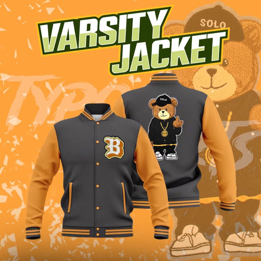Custom Wool Varsity Jacket: Leather Sleeves, Personalized Bomber - Etsy