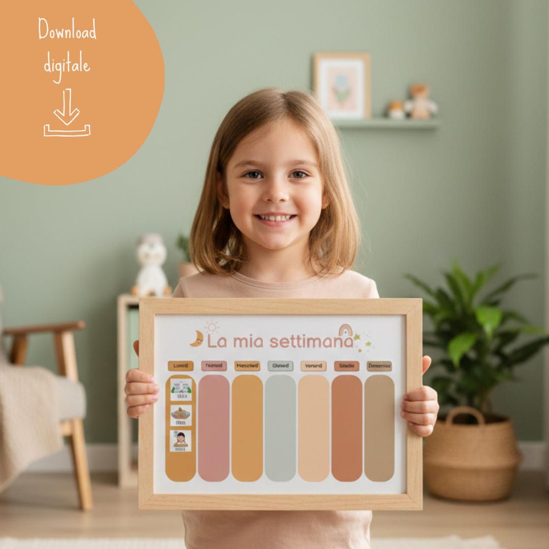 Weekly Planner for Kids – Montessori Visual Routine – Printable PDF ...