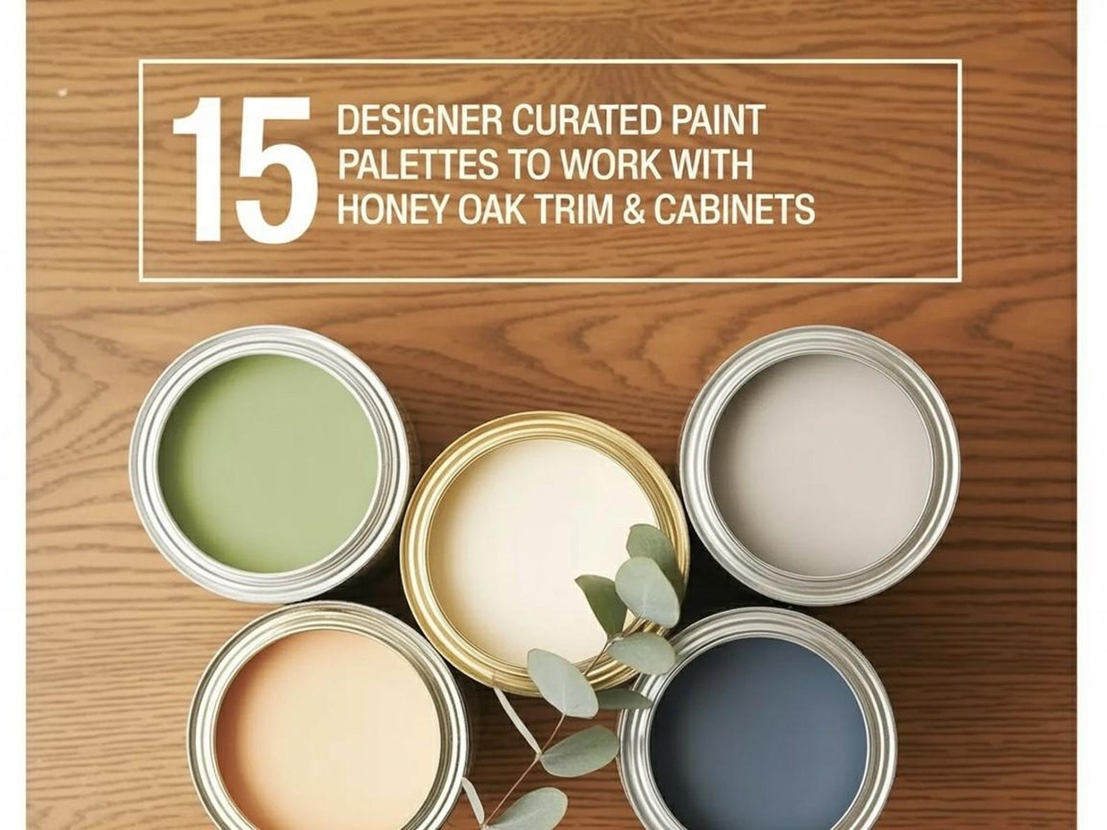 Honey Oak Paint Palettes Collection (15 Palettes!) for Homes With Honey ...