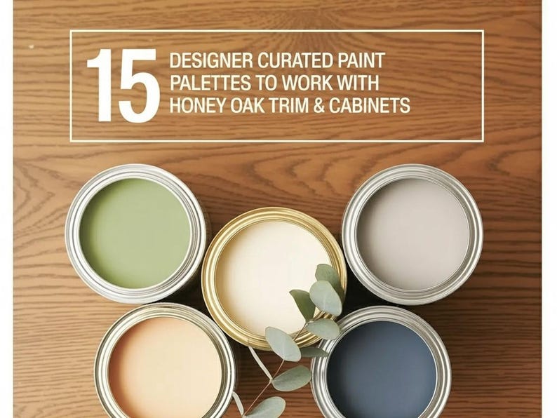 Honey Oak Paint Palettes Collection (15 Palettes!) for Homes With Honey ...