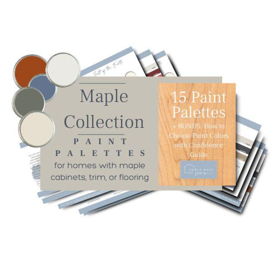 Maple Paint Palettes Collection (15 Palettes!) for Homes With Natural ...
