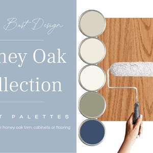Honey Oak Paint Palettes Collection (15 Palettes!) for Homes With Honey ...