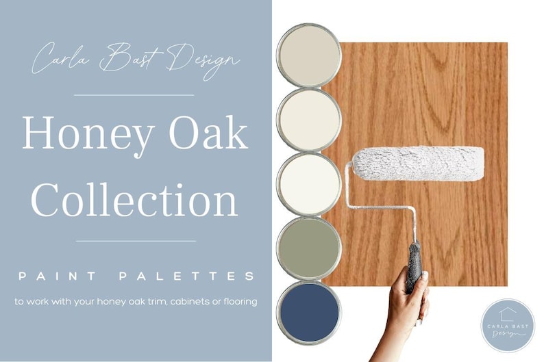 Honey Oak Paint Palettes Collection (15 Palettes!) for Homes With Honey ...