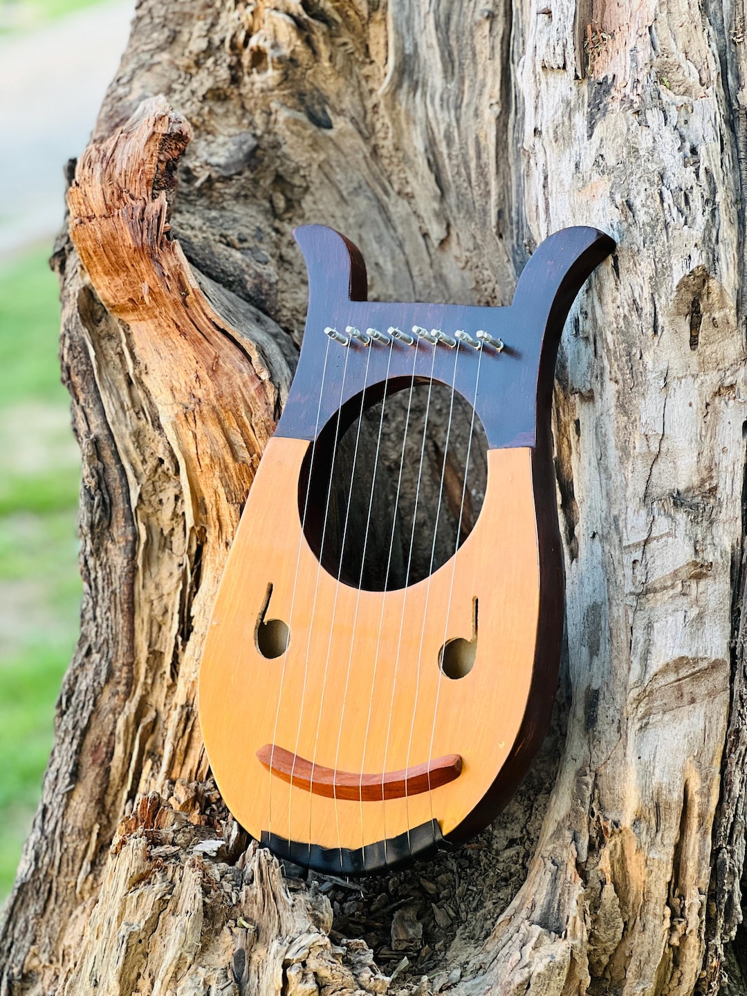 Ear Lyre Harp 8 Metal Strings Celtic Folk Instruments Smiling Face ...