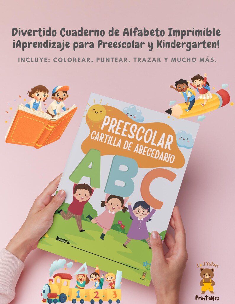 Divertida Cartilla Del Alfabeto En ESPAÑOL. 140 Páginas De Aprendizaje ...