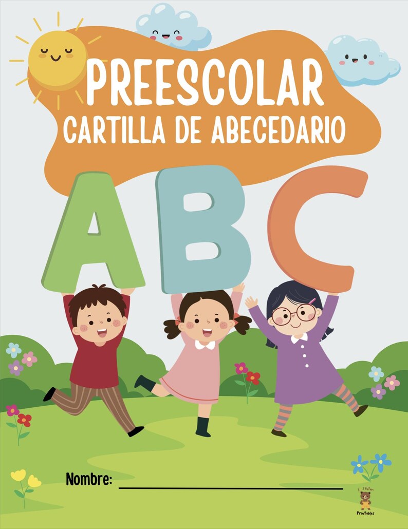 Divertida Cartilla Del Alfabeto En ESPAÑOL. 140 Páginas De Aprendizaje ...