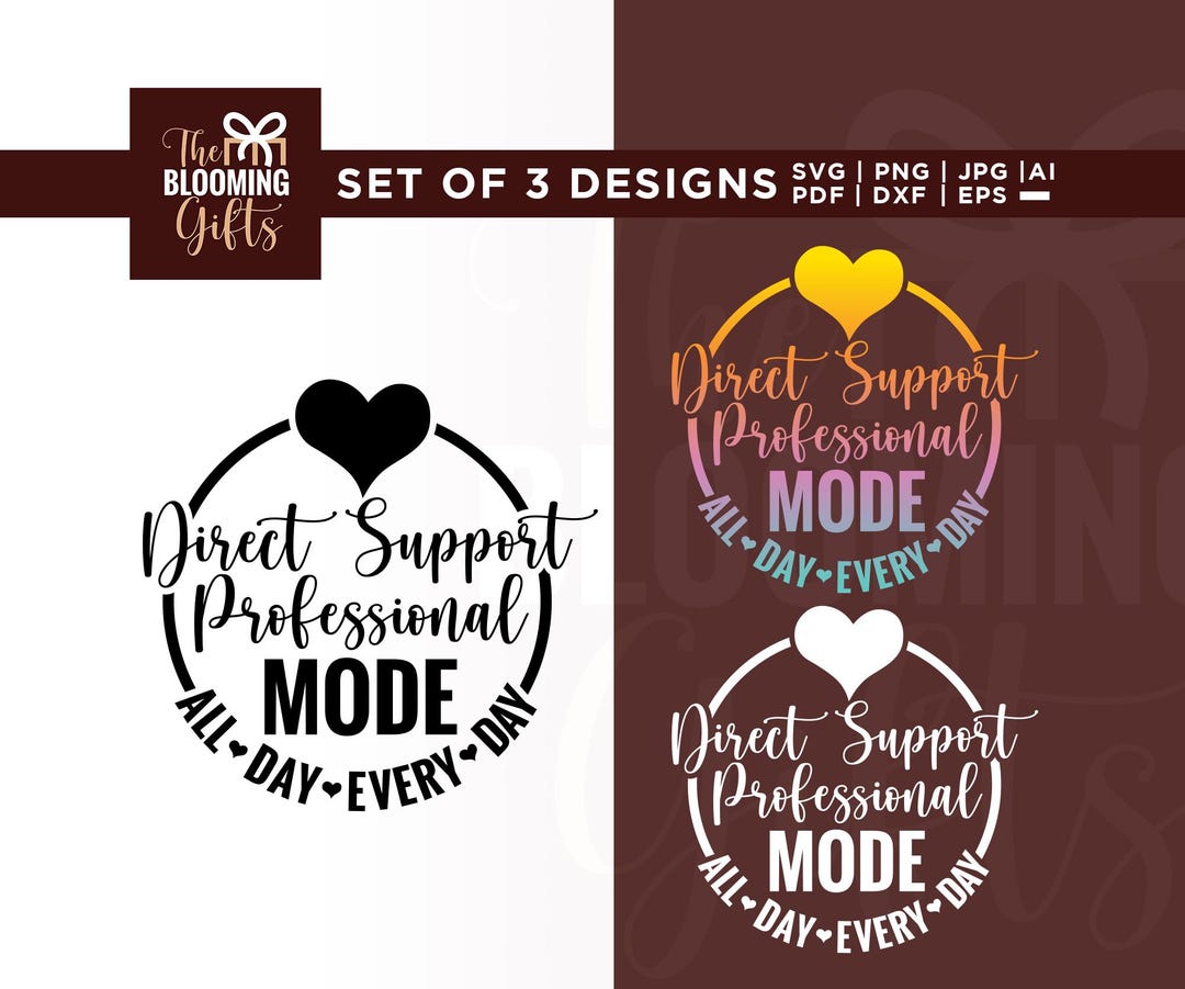 Direct Support Professional Svg, Cricut, Sublimation, Support ...
