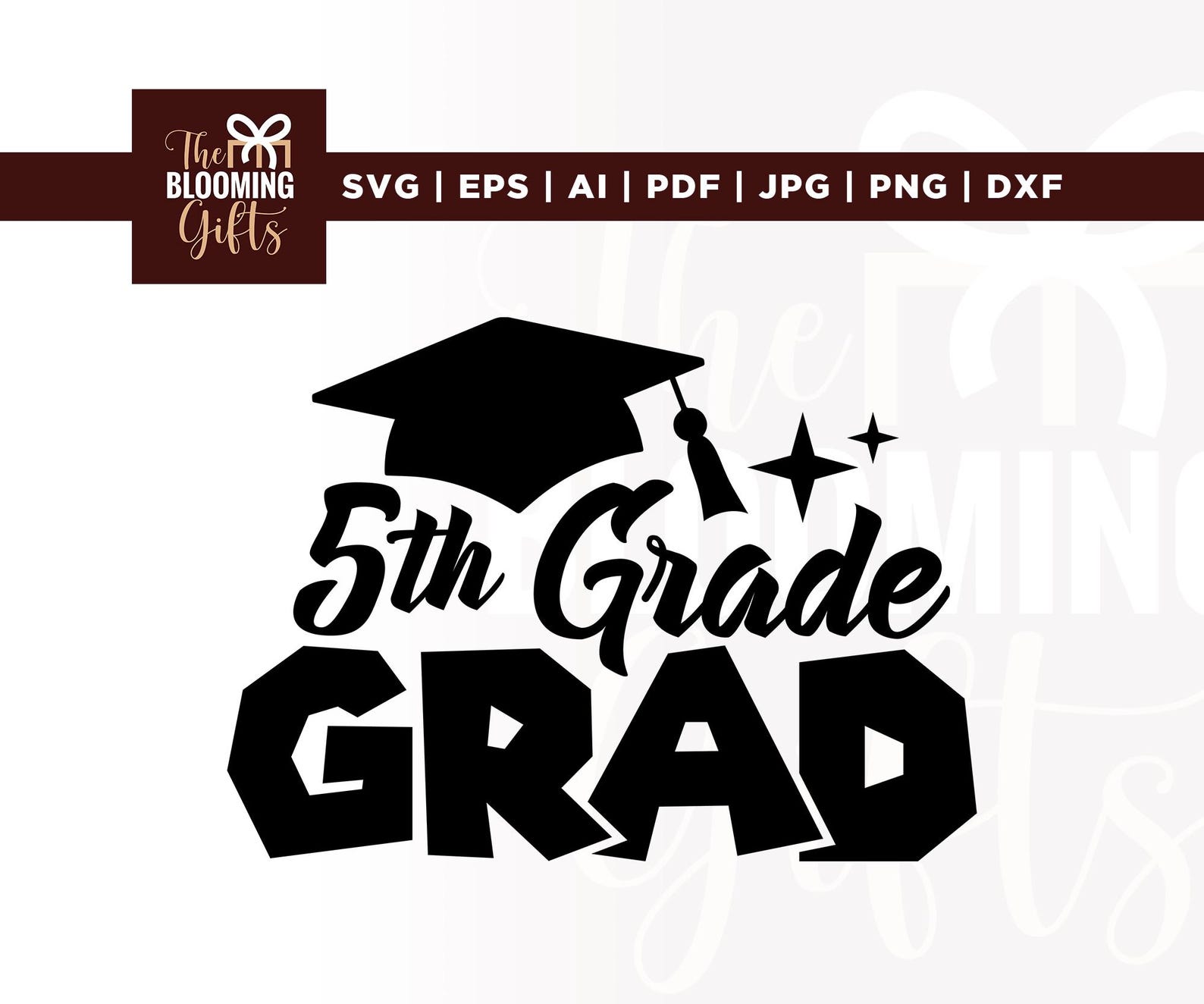 5th Grade Grad Svg, 5th Grade Graduate Svg, Cricut, Sublimation ...