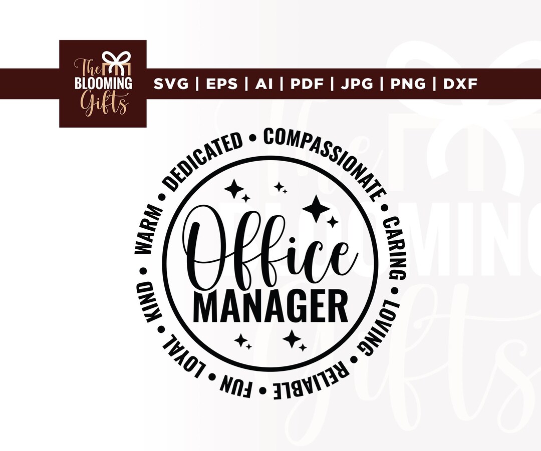 Office Manager Svg, Cricut, Png, Svg, Sublimation, Manager Shirt Design ...