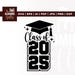 Class of 2025 Svg, Senior Grad Svg, Cricut, Sublimation, High School ...