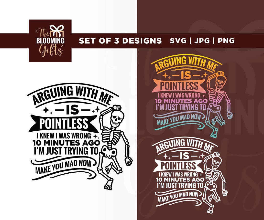 Arguing With Me is Pointless Svg, Fall Adult Funny Svg, Cricut ...