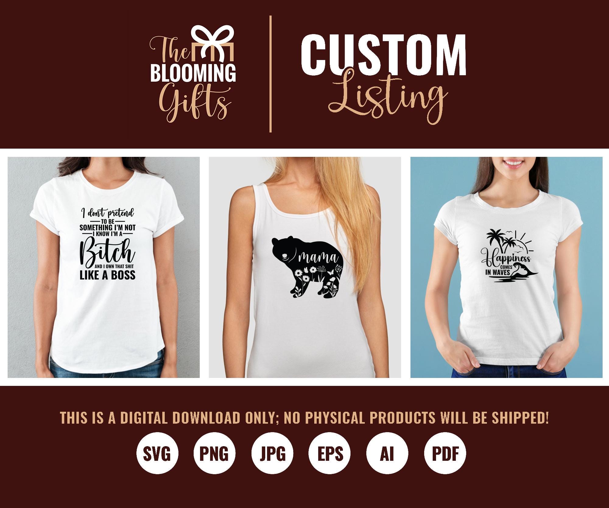 Custom Graphic Design Service, Custom Svg Files for Cricut ...