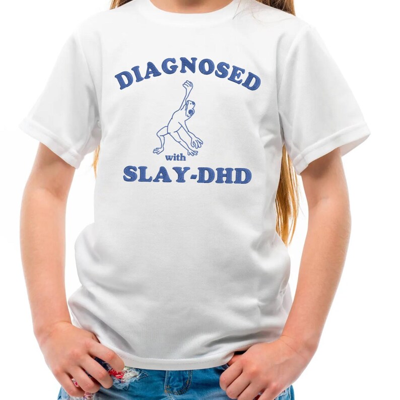 Diagnosed With Slay-dhd Machine Embroidery File, Funny Adhd Frog ...