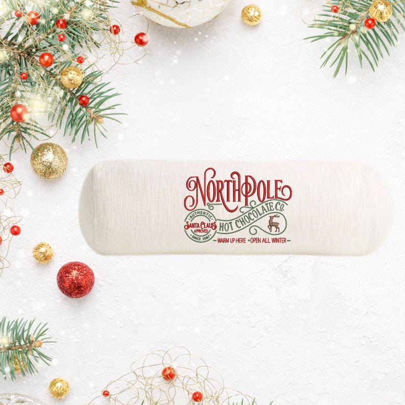 North Pole Hot Chocolate Embroidery Design, Christmas Machine ...