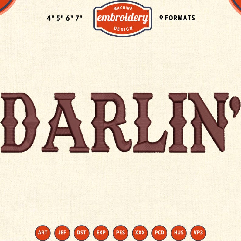 Darlin' Embroidery Design, My First Rodeo Embroidery, Western ...