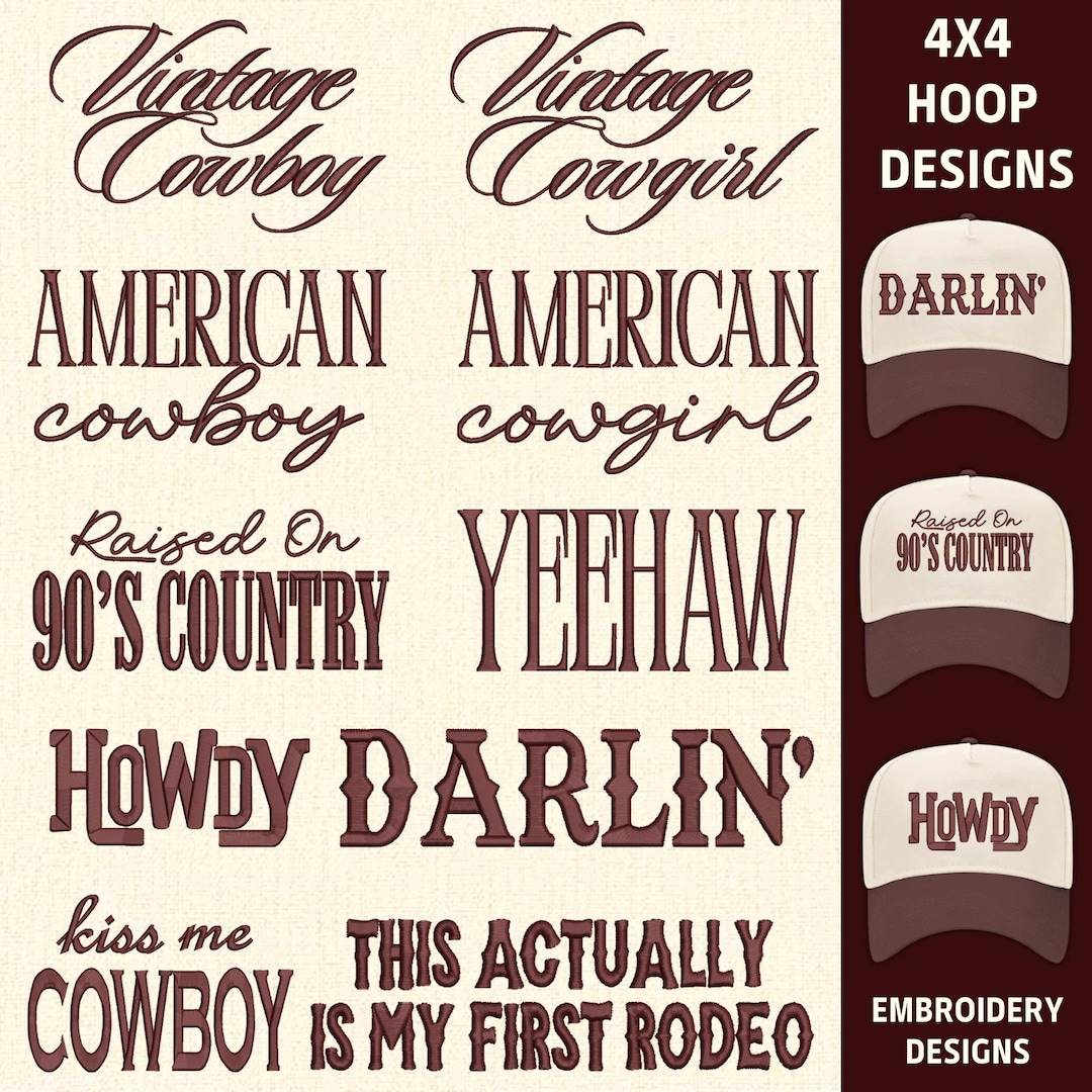 10 Cowboys Cowgirls Embroidery Design, My First Rodeo Embroidery ...