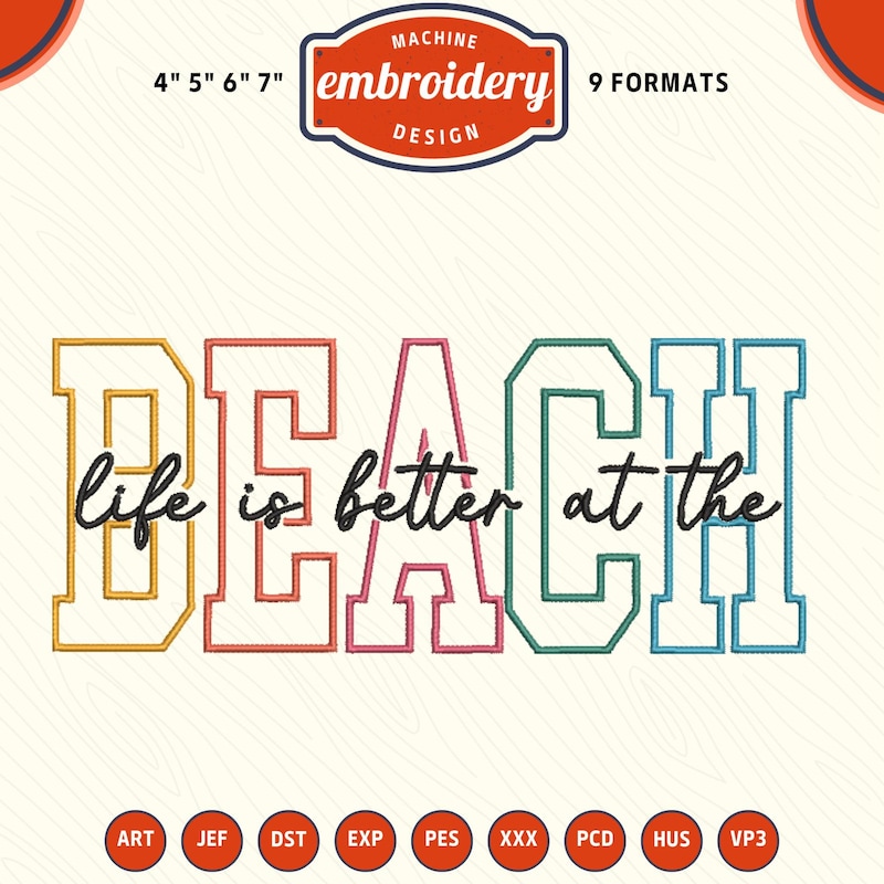 Beachy Patch Embroidery - Etsy