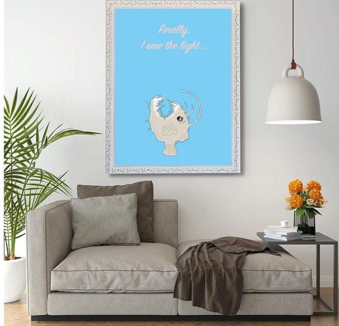 Angler Fish Print - Etsy Canada