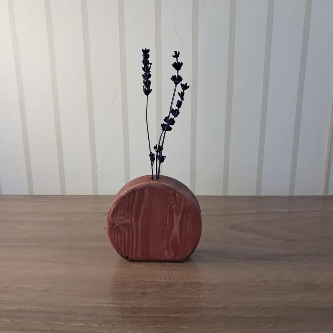 Handmade Pine Wood Vase | Rustic Minimalist Home Decor - Etsy