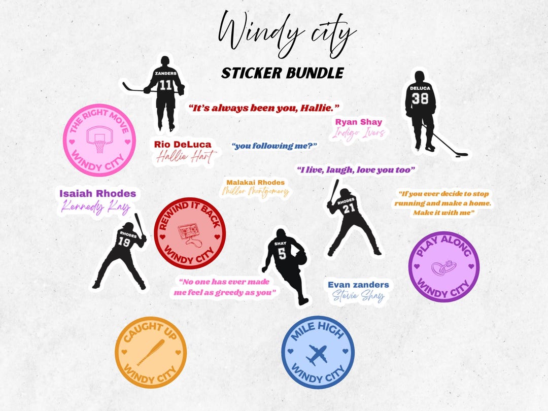 Windy City Series Stickers/ Printable Stickers/ Liz Tomforde/ Windy ...