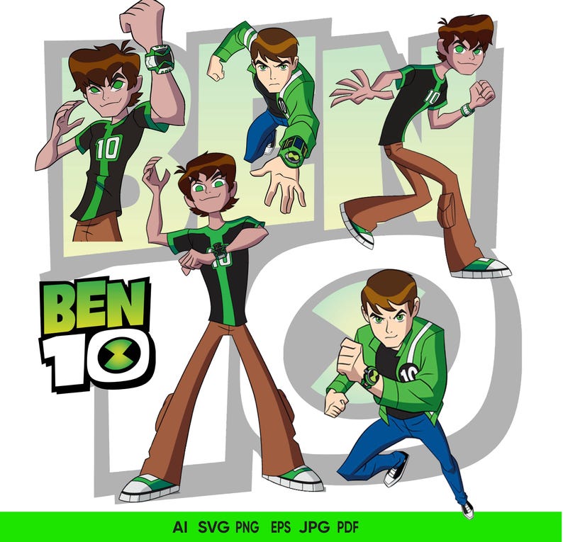 Ben 10, Omnitrix, Alien Force Svg,bundle Svg, Alien 10 Svg, Superhero ...