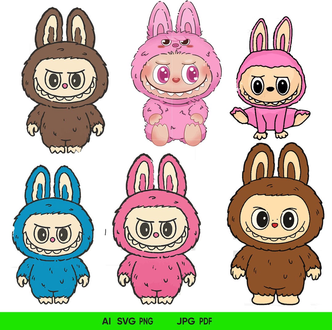 Labubu Designs Svg Png Bundle, Labubu Bundles, Sticker, Labubu Png T ...