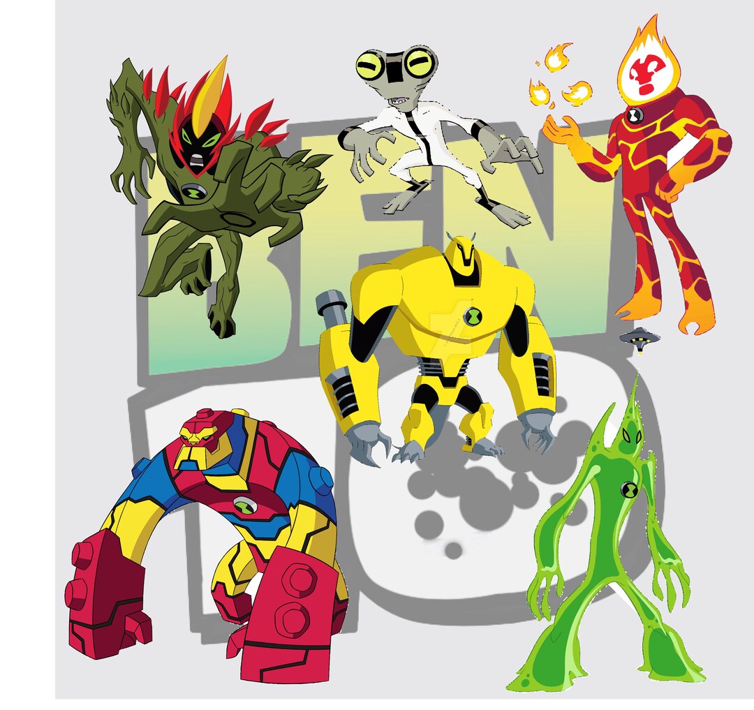 Ben 10 , Alien Force Svg, Ben 10 Bundle Svg, Alien 10 Svg, Superhero ...