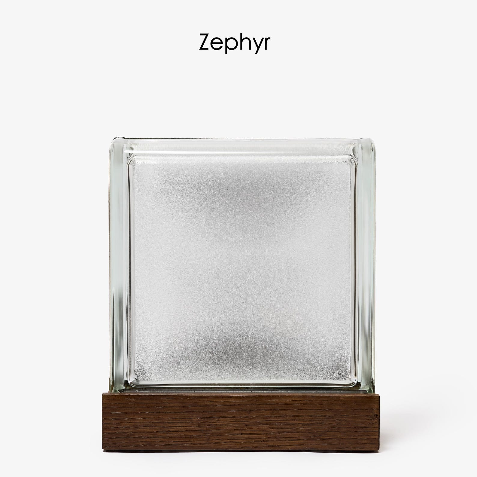 Glass Block Lamp – Art Deco Table Light With Motion Sensor, Handmade ...