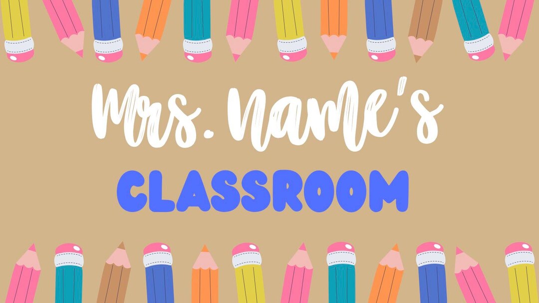 Colorful Classroom Banner (hand Painted, Customizable, Perfect for ...