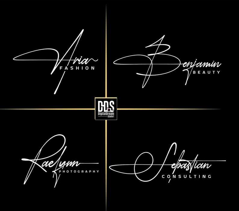Customised Signature Logo Design, Digital Signature Logo, Handwritten ...