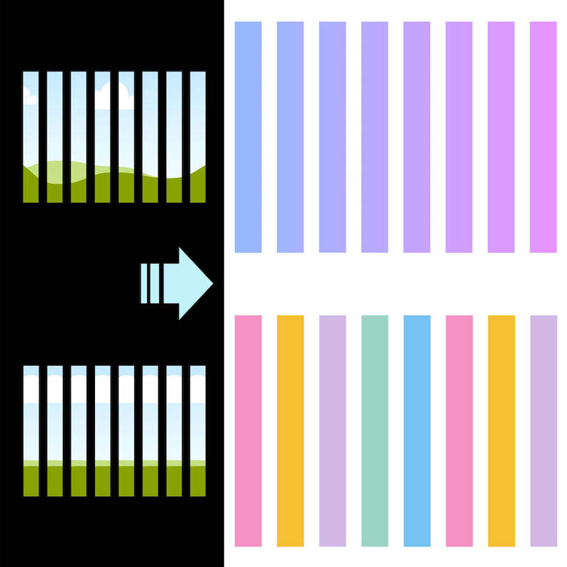 Wavy Stripes Canva Frame Templates, Trendy Backgrounds (digital ...
