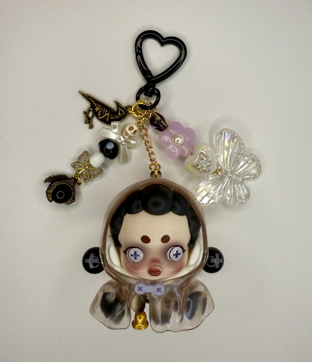 Handmade Gothic Bell Ringer Keychain: Spooky Kawaii Bag Charm - Etsy