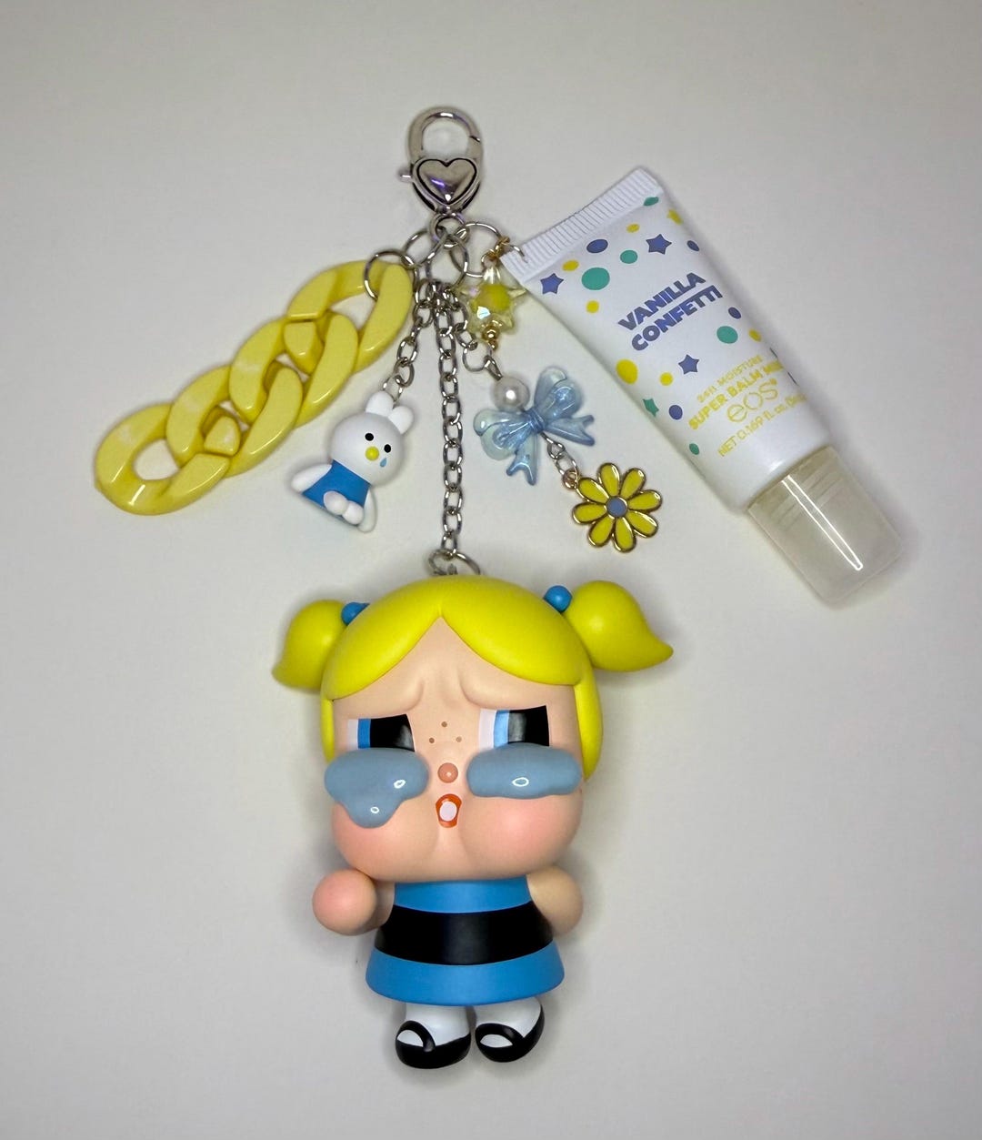 Authentic Popmart Crybaby Powerpuff Girls Bubbles Handmade Bag Charm ...