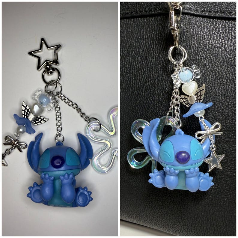 Disney’s Lilo and Stitch - Stitch Figures - Handmade Bag Charm ...
