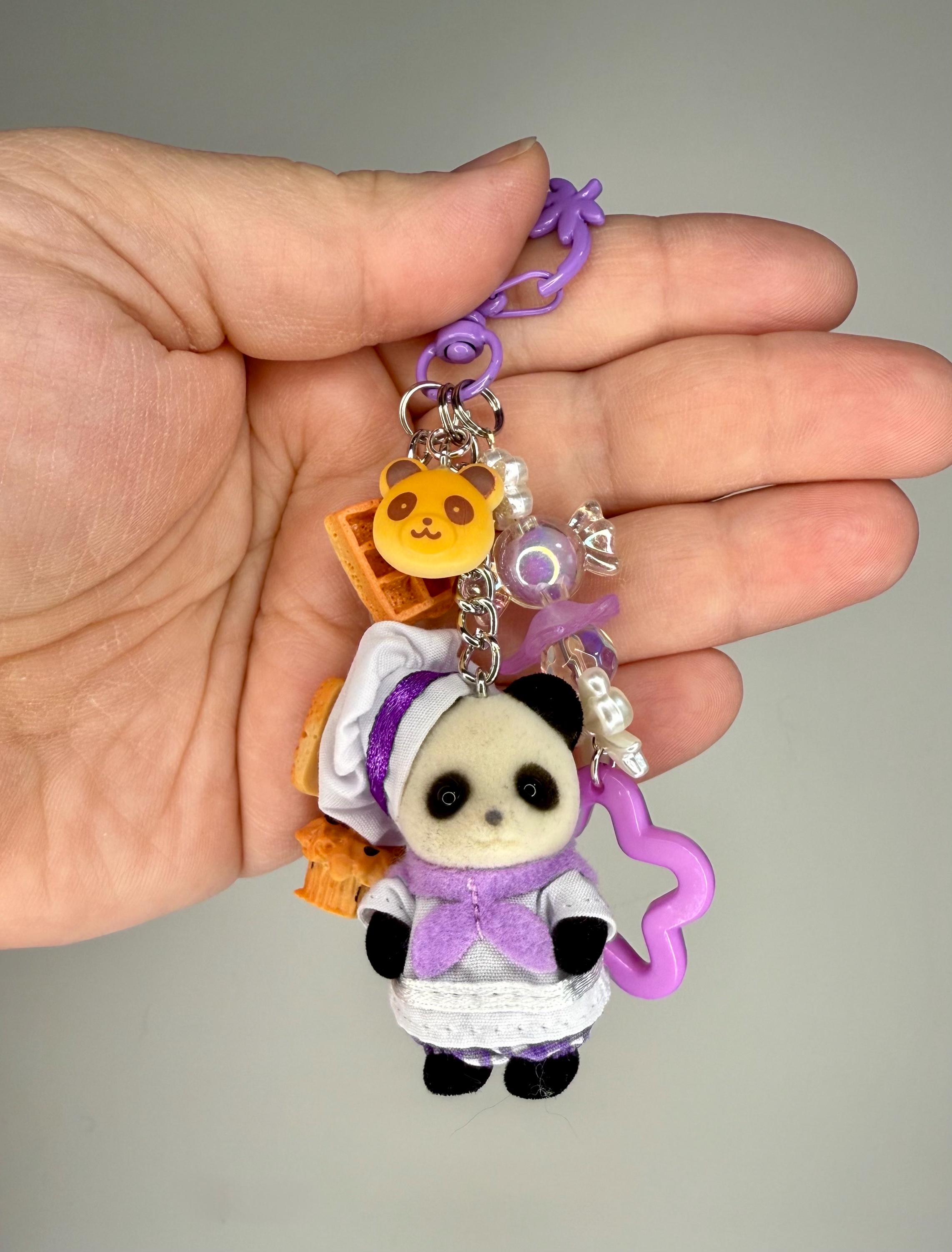 Handmade Calico Critters Baby Bakers Keychain: Kawaii Bag Charm Bread ...