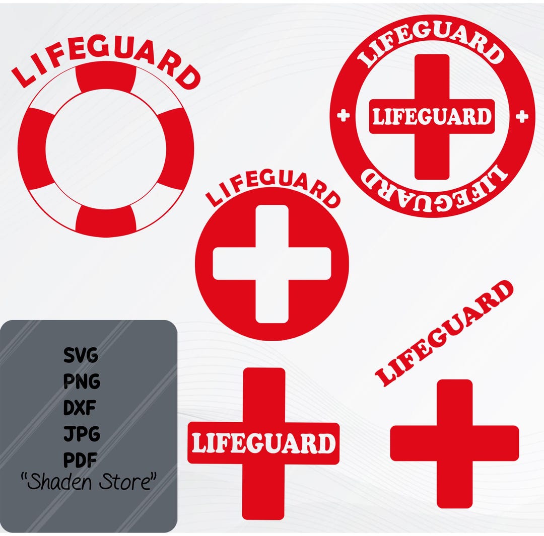 Red Lifeguard Bundle Svg, Lifeguard Svg, Lifeguard Png, Lifeguard ...