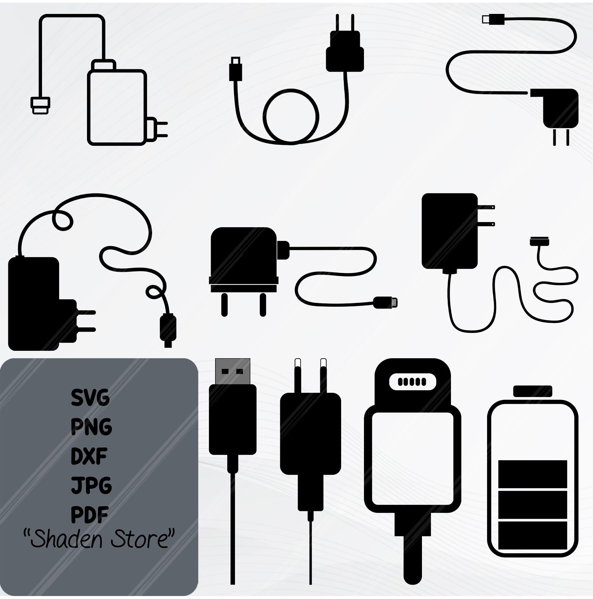 Charger SVG, Charger Icon SVG, Usb Charger Svg, Cellphone Clipart ...