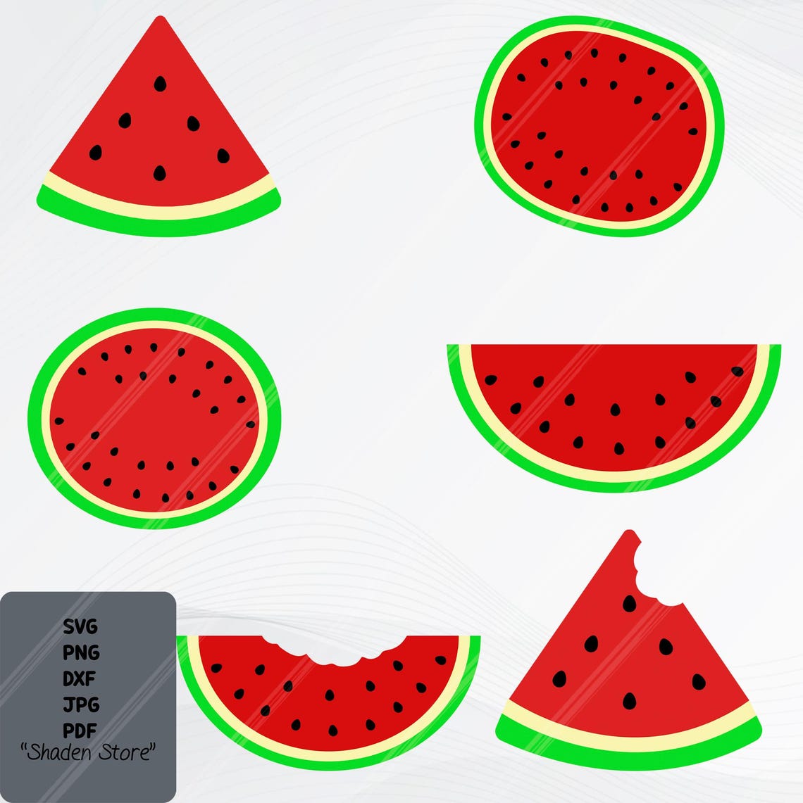 Watermelon SVG Bundle, Watermelon SVG, Watermelon Slice SVG, Summer ...