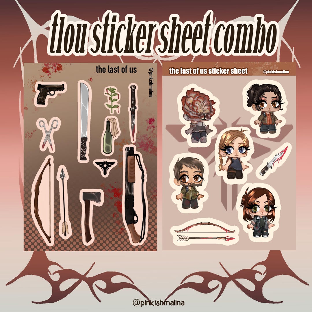 TLOU A6 Sticker Sheet 2 Pack | CLEARANCE - Etsy