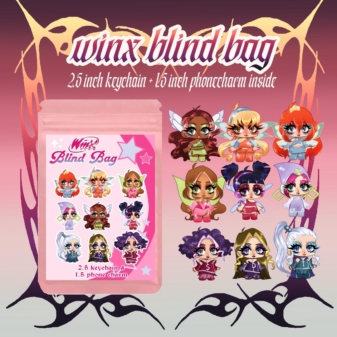 WINX BLIND BAG , Magical Girl, 00s Cartoon, Y2k, Anime, Keychain, Phone ...
