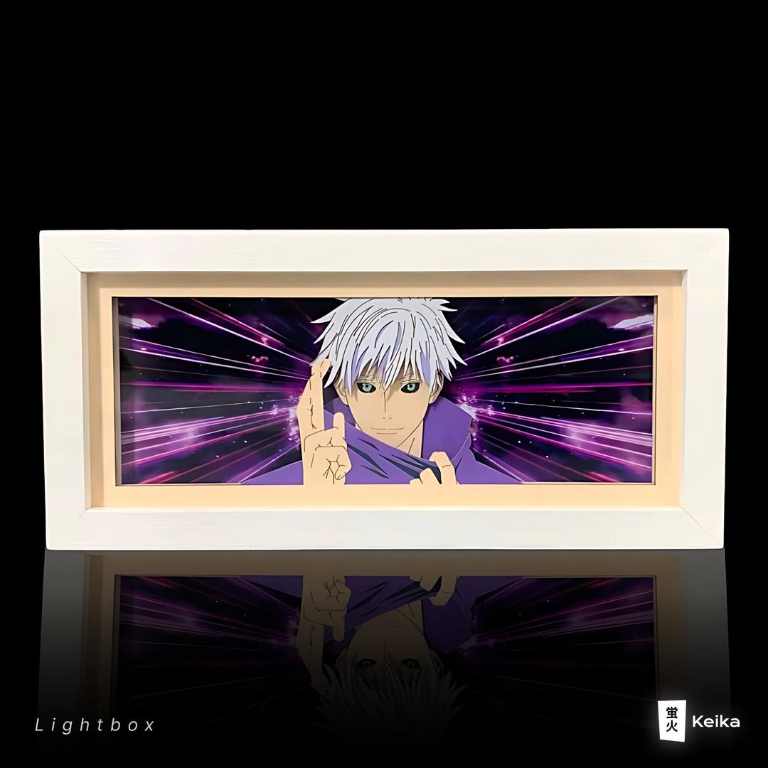 Jujutsu Kaisen Anime Lightbox Figure | JJK LED Shadow Box | Manga Neon ...