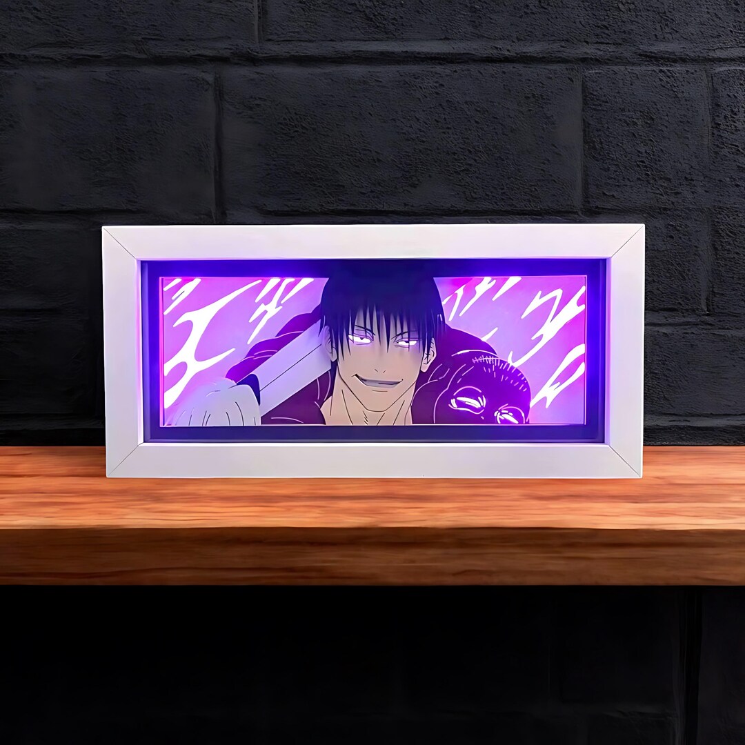 Jujutsu Kaisen TOJI LED Shadow Box, Anime Lightbox Figure | Manga Neon ...