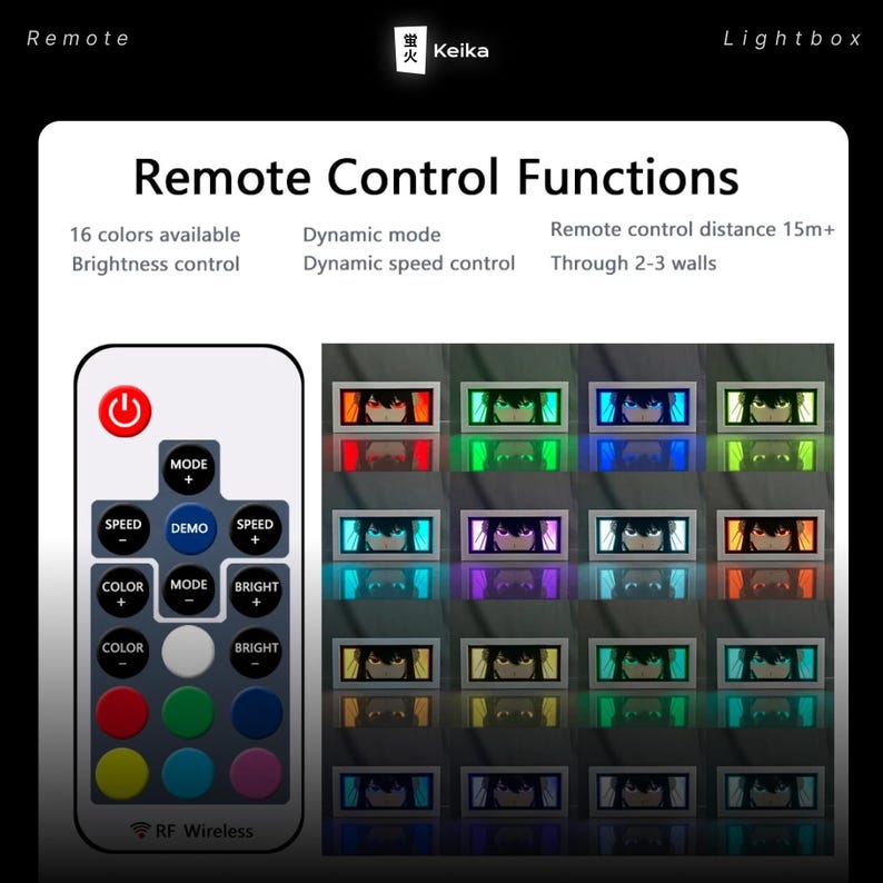 Rem Re: Zero LED Shadow Box | Rezero Anime Girl Lightbox Figure | Neon ...