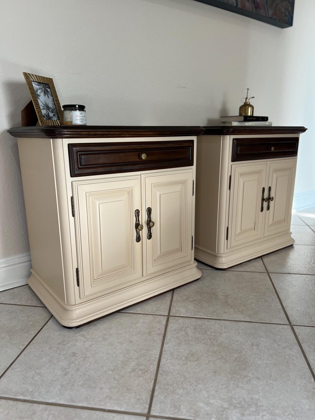 Refinished Nightstand Set - Etsy