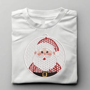 FSL Santa Ornament: Machine Embroidery Design. Digitized Design (3 Size ...
