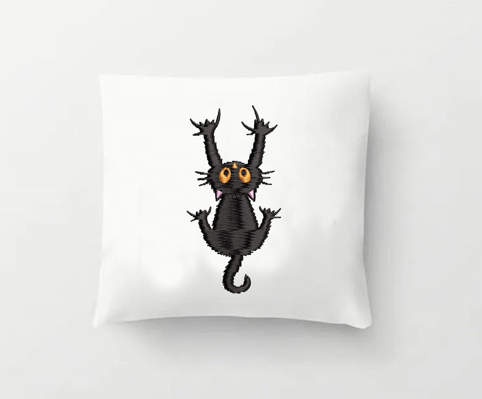 Cat Embroidery Design: Crazy Cats With Butterfly (6 Sizes, Digital ...