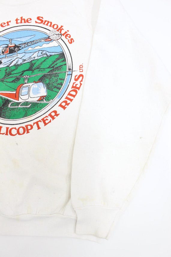 Vintage Great Smoky Mountains Helicopter Sweatshirt M… - Gem