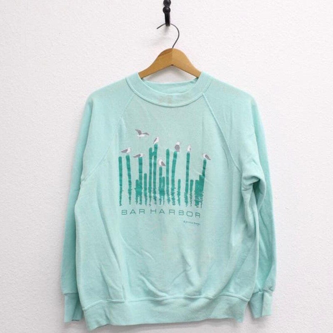 Vintage Bar Harbor Maine Seagull Sweatshirt Medium - Etsy
