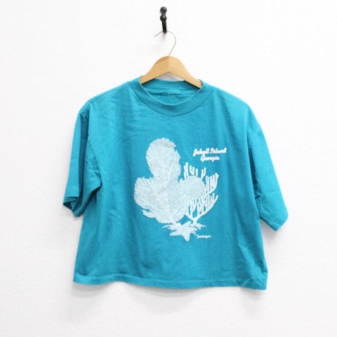 Vintage Jekyll Island Georgia Crop Top T Shirt Large - Etsy